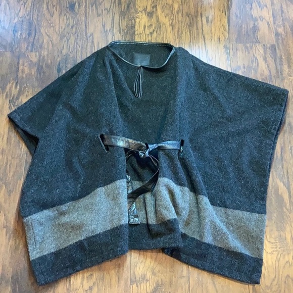 Coach | Jackets & Coats | Coach Gray Wool Poncho Jacket | Poshmark